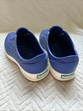 Native | Shoes | Native Kids Slipon Water Shoes In Blue With White Sole ...